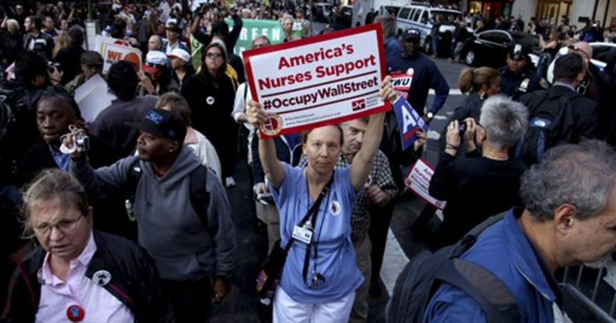 Obama acknowledges Wall Street protests as a sign