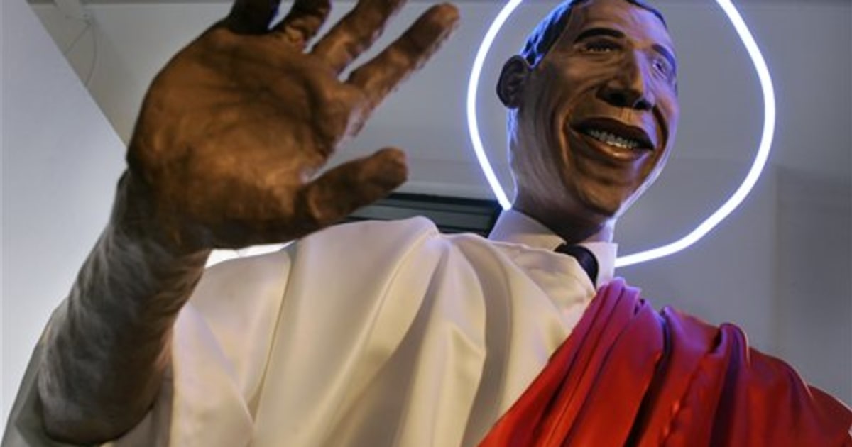 Sculpture of Obama as Jesus causes stir
