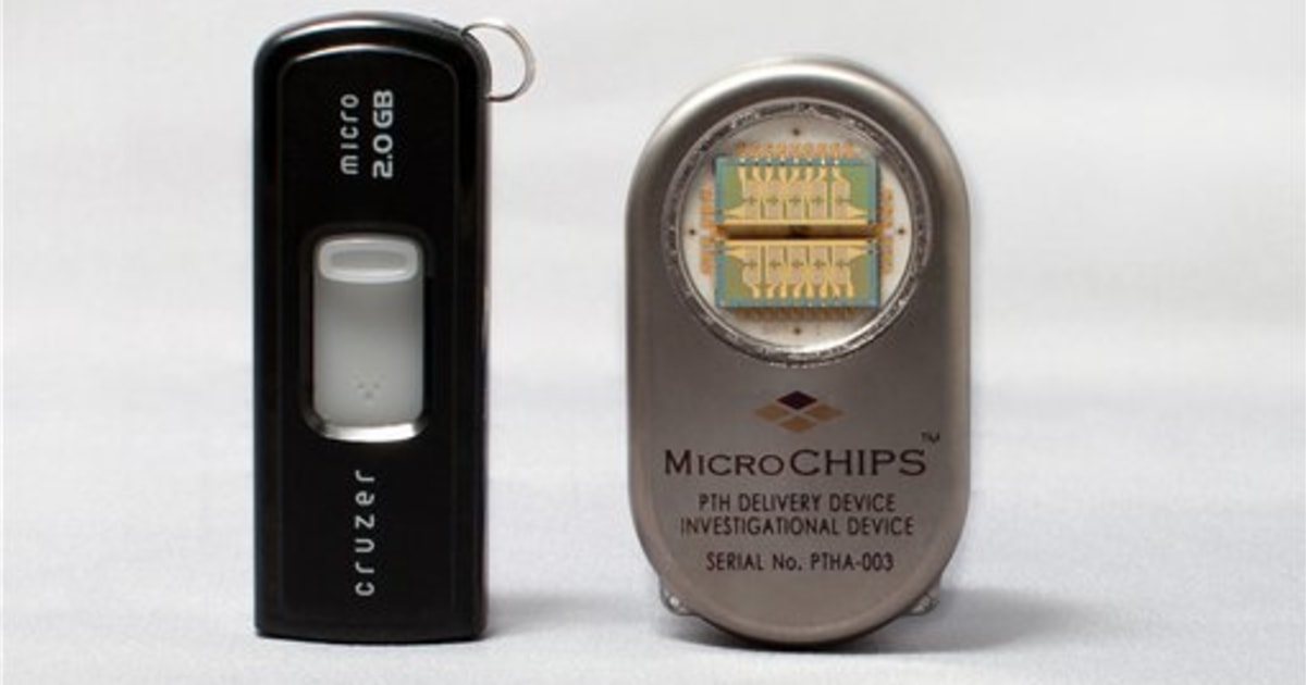 Remote-controlled chip implant delivers meds