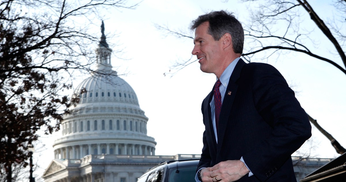 Sen.-elect Scott Brown arrives on Capitol Hill