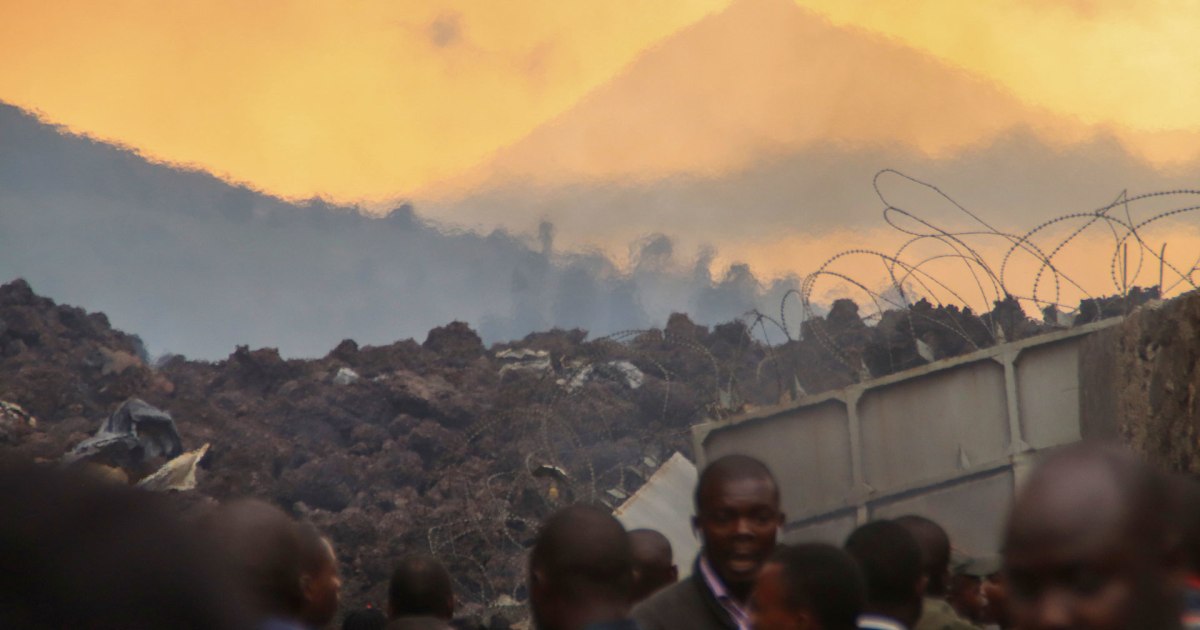 Thousands flee volcano eruption in Democratic Republic of the Congo