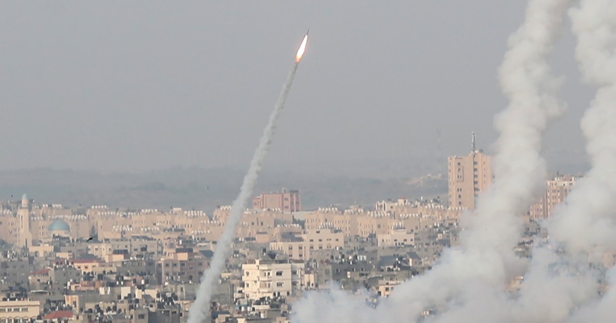 Video shows rockets being fired toward Jerusalem from Gaza