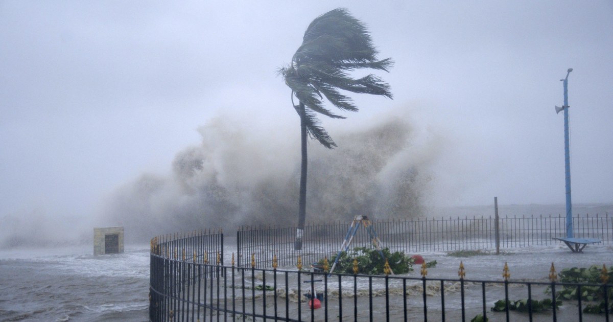 Cyclone Yaas hits eastern India with winds of almost 100 mph