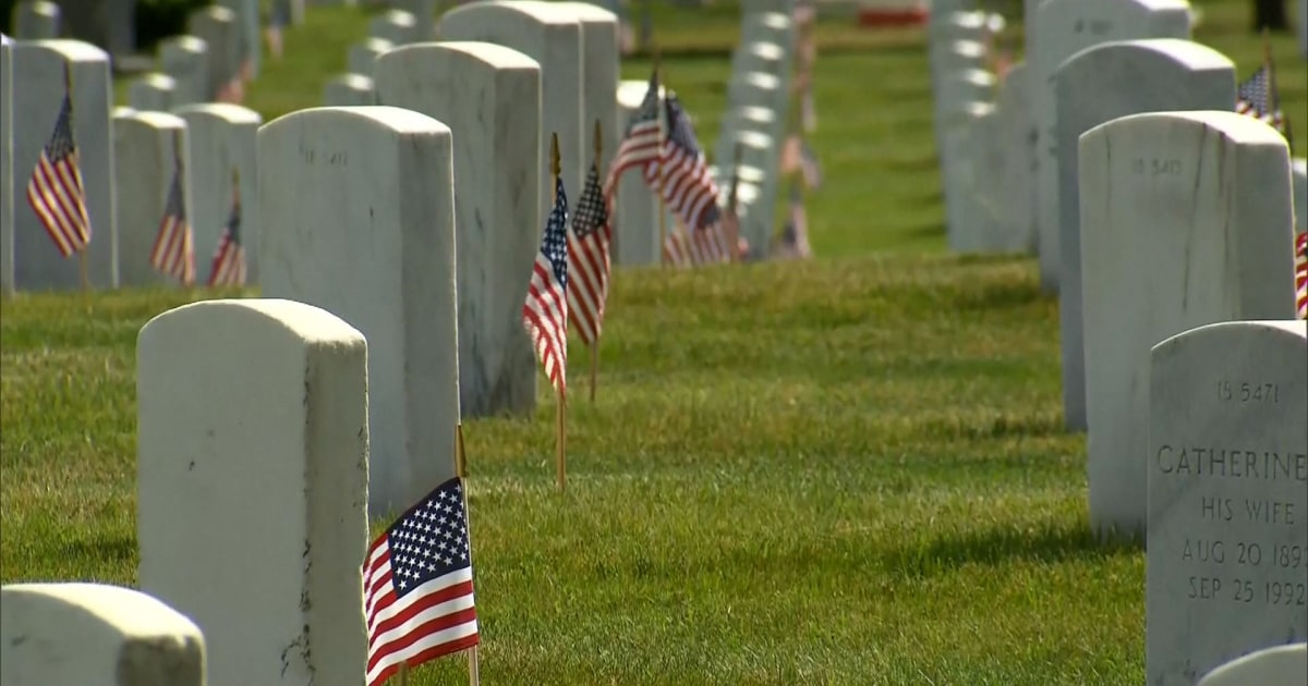 Thousands of flags placed at Arlington as Memorial Day approaches