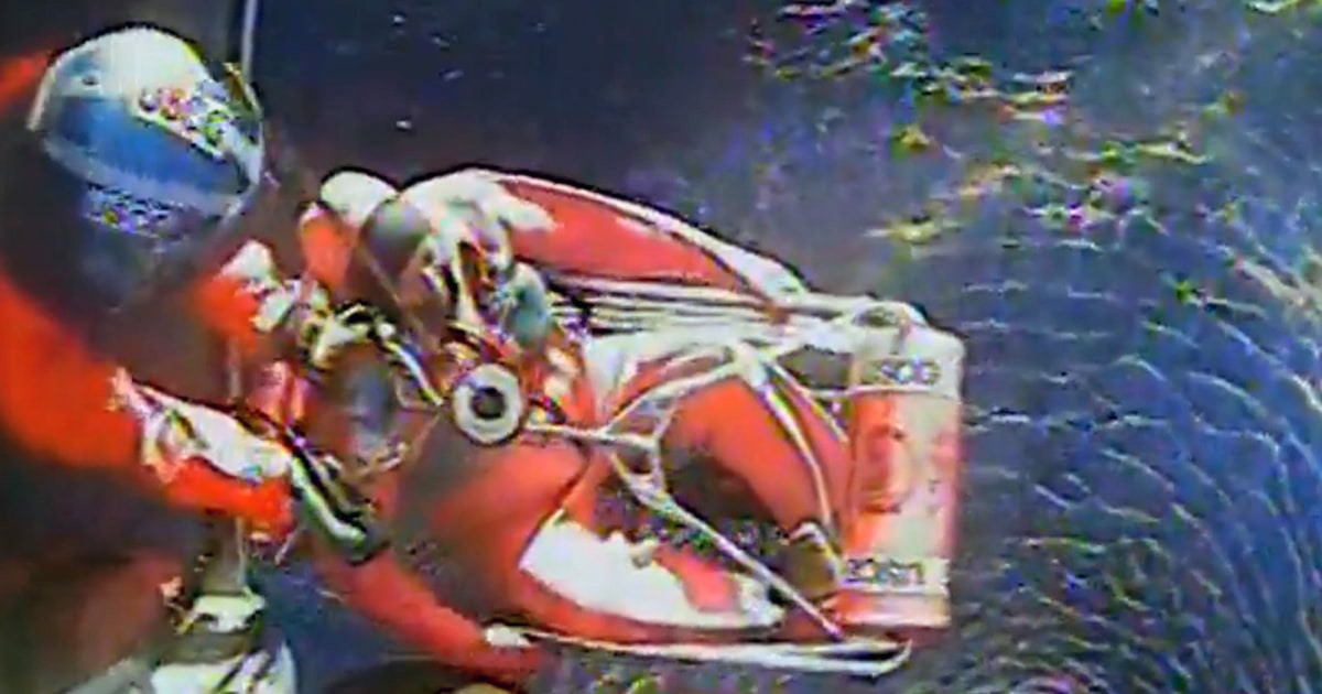 Video captures Coast Guard rescue of fishermen from burning boat near ...