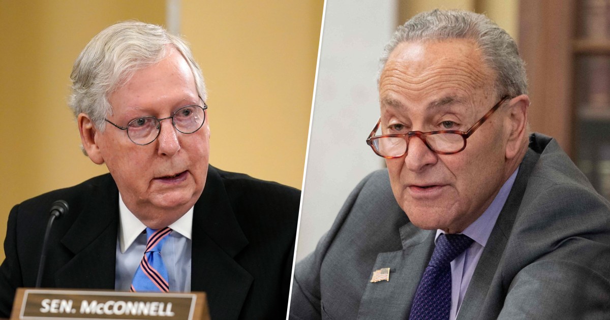 WATCH: Schumer, McConnell offer opposing views on voting rights bill in ...