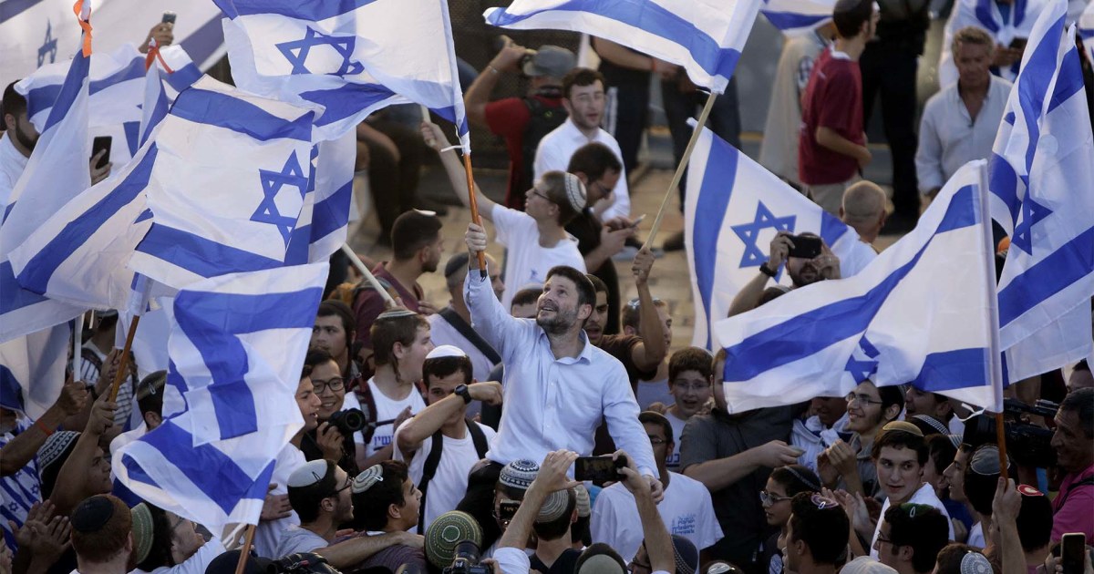 Israeli nationalist flag march draws angry Palestinian protest