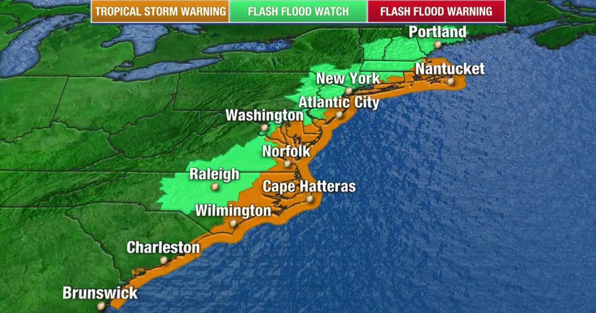Tropical Storm Elsa exits Carolinas, warnings issued for New England