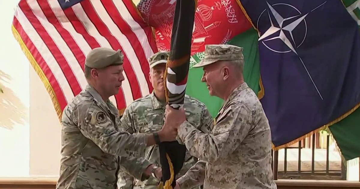 Top commander in Afghanistan steps down marking symbolic end to U.S ...