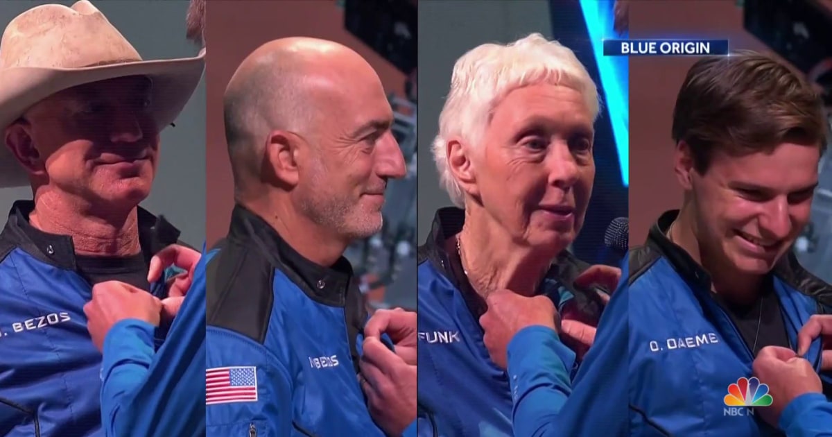 Jeff Bezos makes history with all-civilian spaceflight