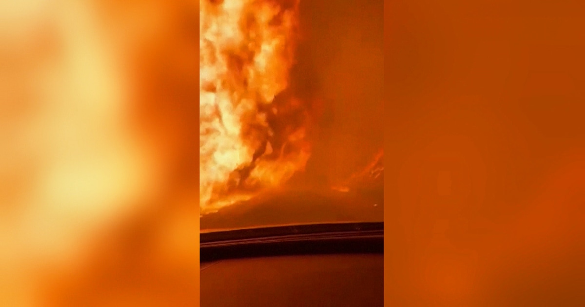 Watch: Turkish friends find themselves trapped by wildfires on mountain ...