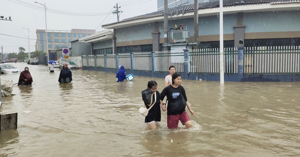 Typhoon In-Fa second landfall forces evacuation of thousands in eastern ...