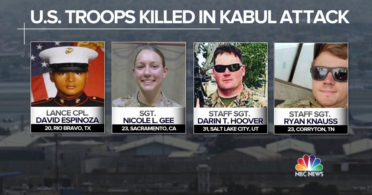 Honoring the 13 U.S. service members who lost their lives in the Kabul ...