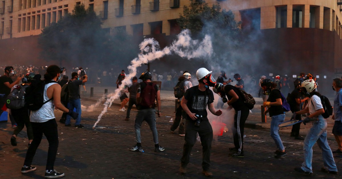 Protests calling for justice mark one-year anniversary of Beirut blast