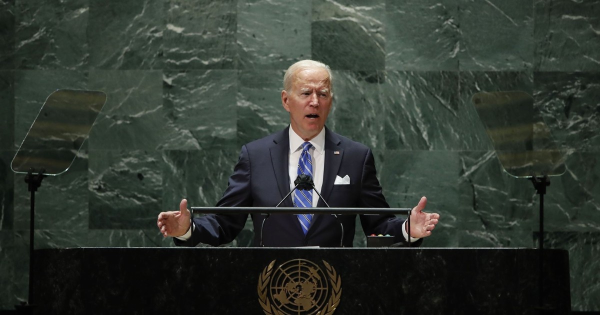 Biden delivers full remarks to U.N. General Assembly
