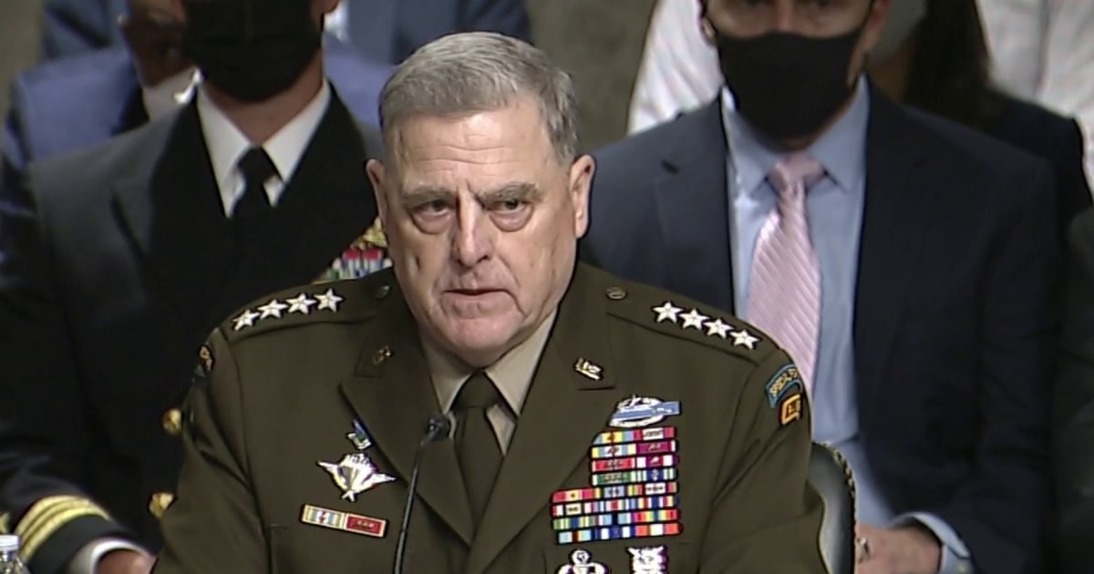 Gen. Milley addresses call with Chinese official during end of Trump ...