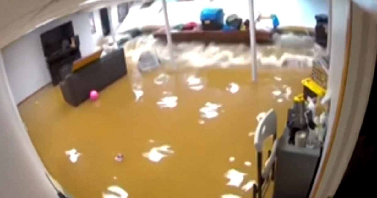 Wall collapses in New Jersey home under weight of floodwaters, trapping two