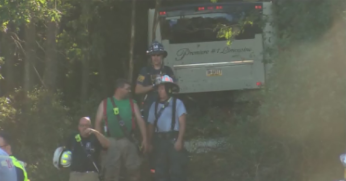 Dozens Injured After Bus Crashes Into Wooded Area In Schuylkill County