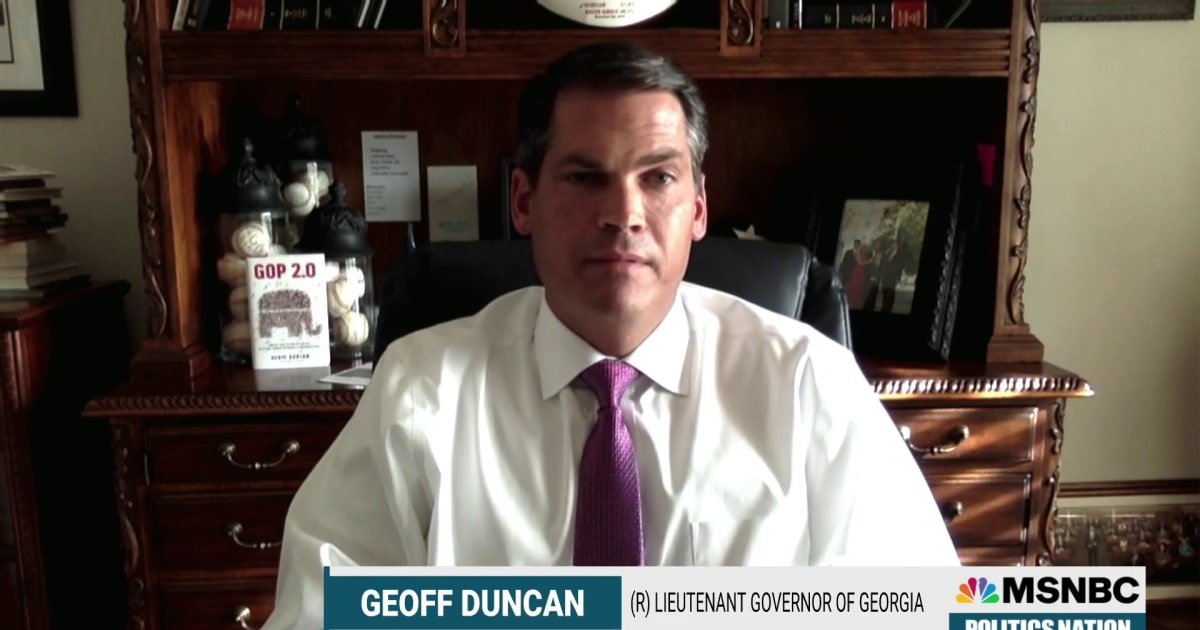 Geoff Duncan: 'History doesn't show a favorable pathway' toward a Trump ...