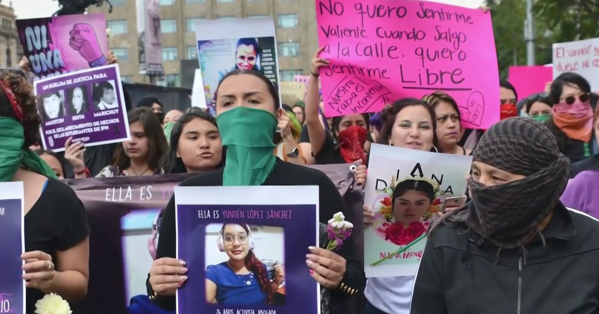 10 women and girls are killed every day in Mexico new report shows