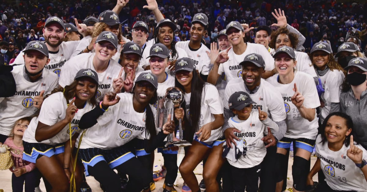 WNBA champs Chicago Sky celebrated after big win