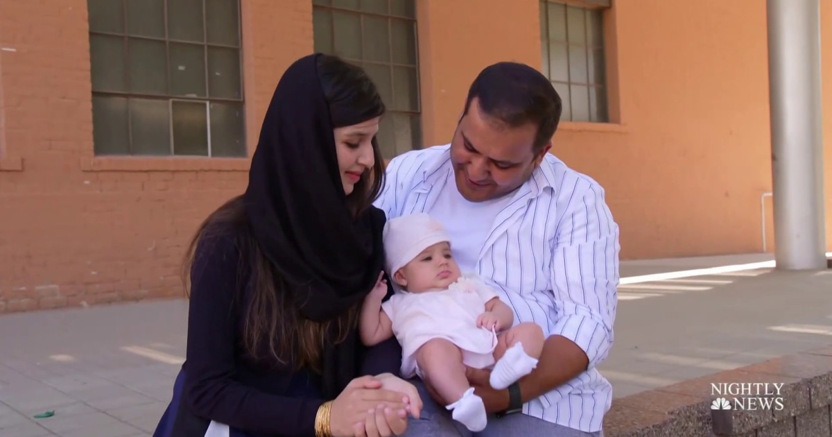 Family of Afghan baby handed to U.S. Marine in Kabul speaks out
