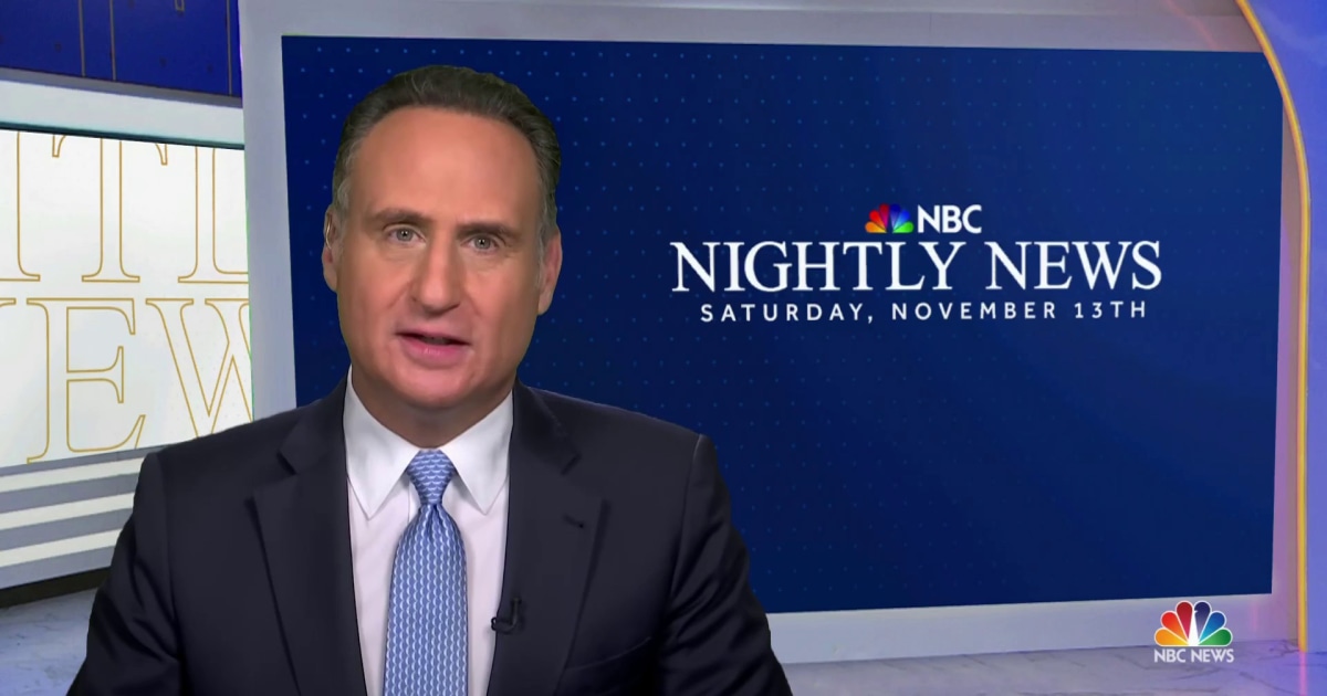 Nightly News Full Broadcast (November 13th)
