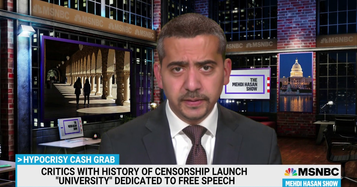 Mehdi Hasan exposes hypocrisy behind the right’s free speech-focused ...