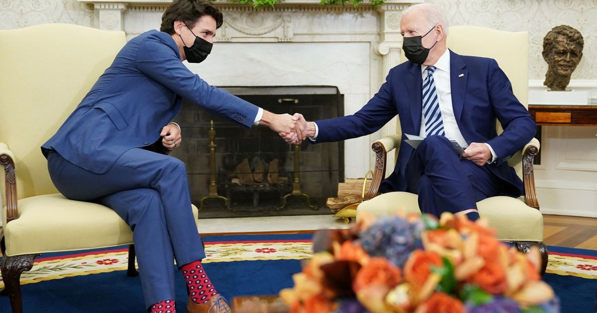 Biden holds meeting with Canadian PM Trudeau at the White House