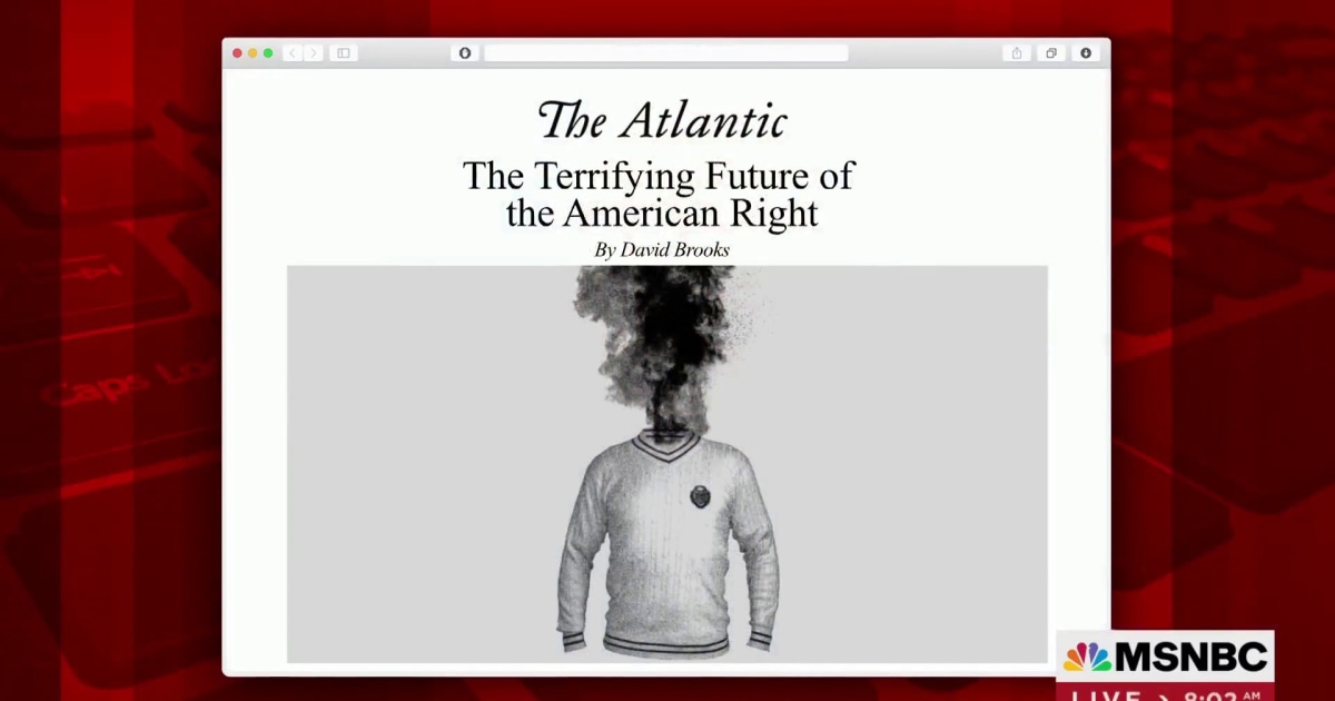 David Brooks looks at 'terrifying future' of U.S. right at conservative ...