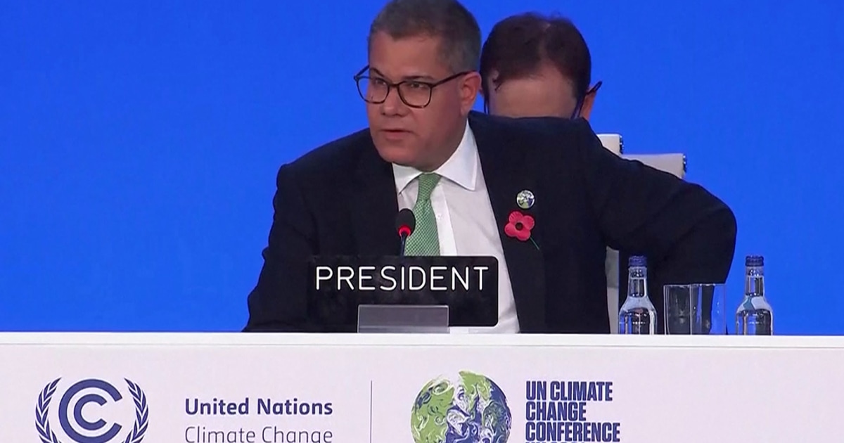COP26 president fights tears as he apologizes for changes to final ...