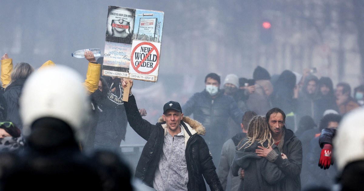Angry protests in Europe against Covid measures as Austria re-enters ...