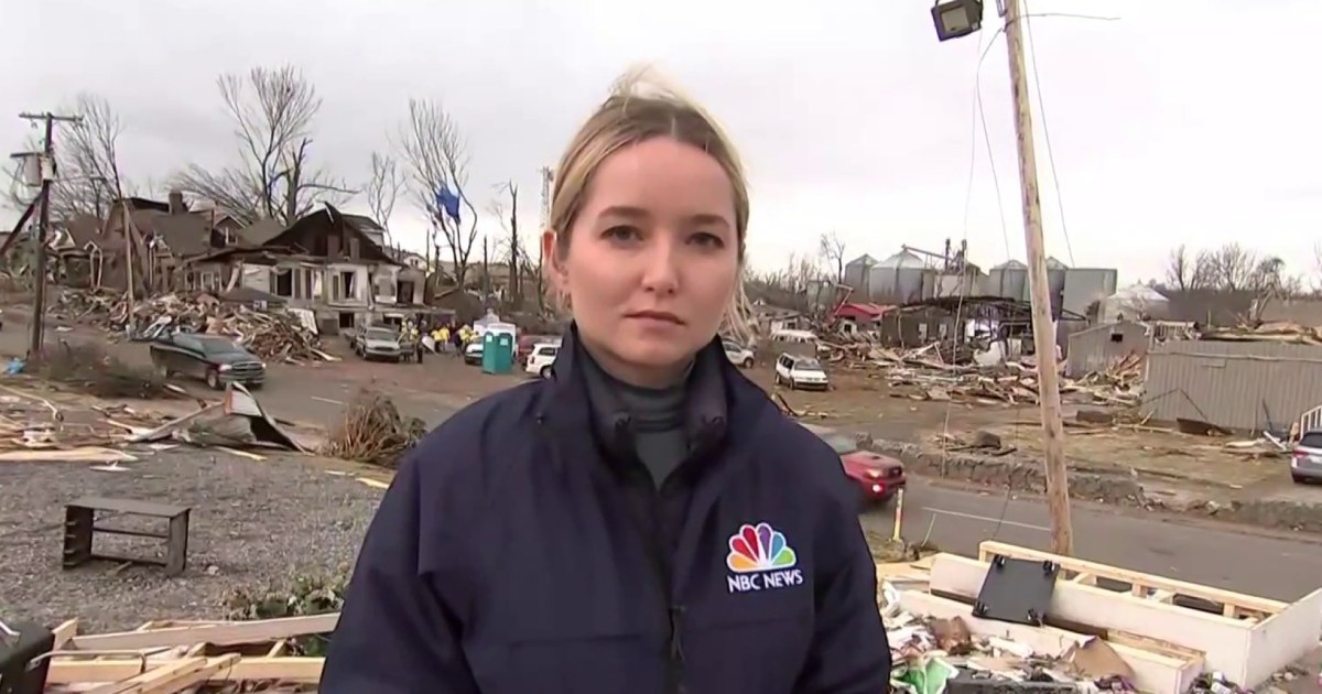 Dasha Burns reports from Mayfield with breaking updates on tornado recovery