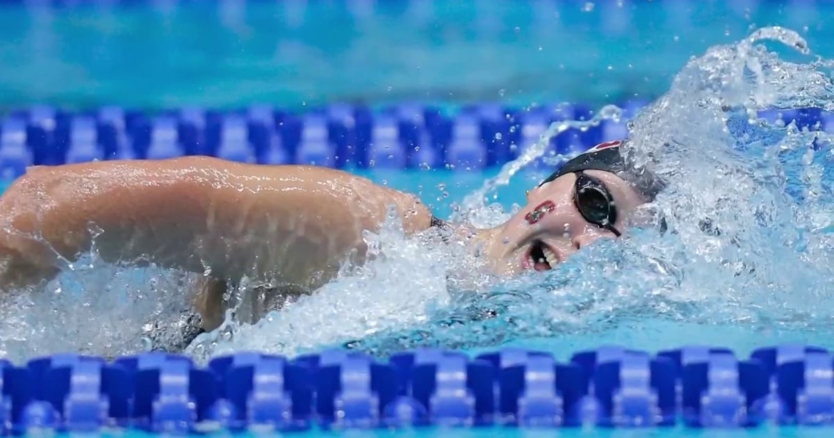 Swimmer’s records spark debate over trans athletes in women’s sports