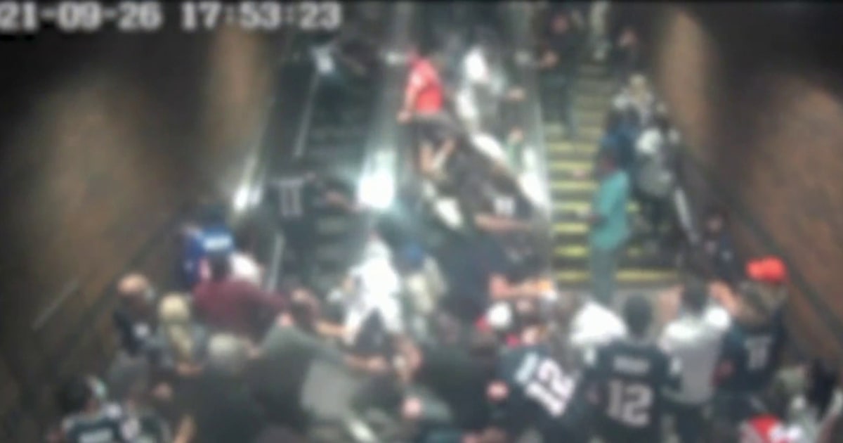 Video shows people falling on each other during September escalator ...