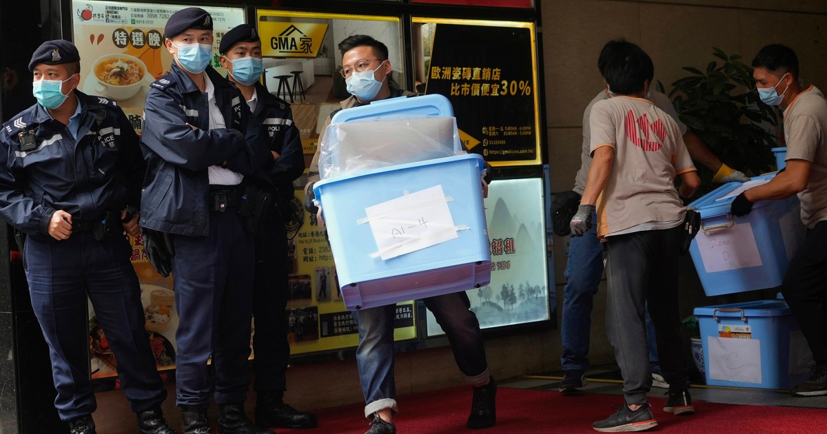 Hong Kong police raid pro-democracy news outlet under national security law