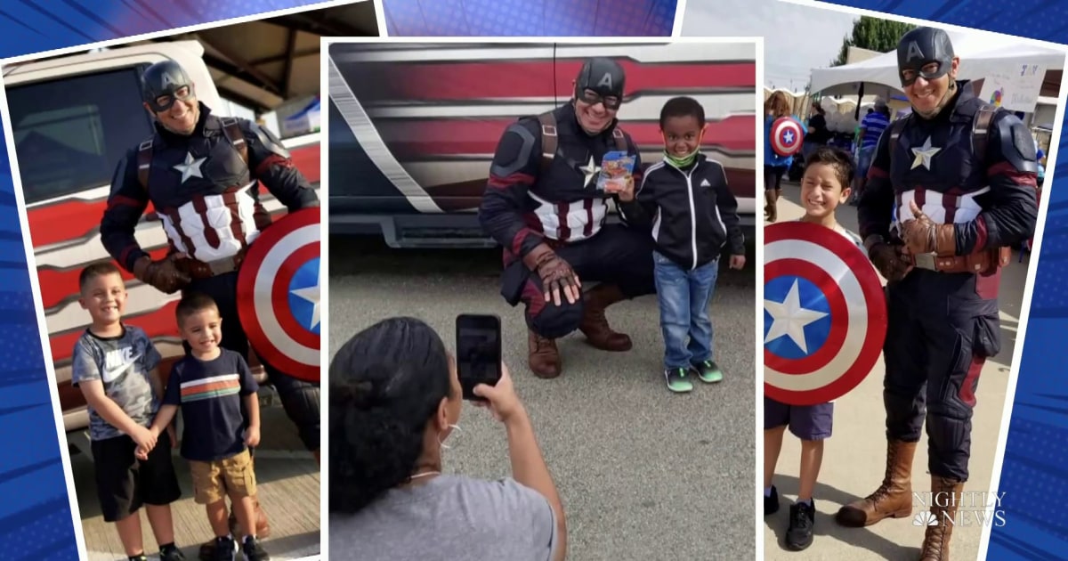 “Captain America” goes above and beyond for children