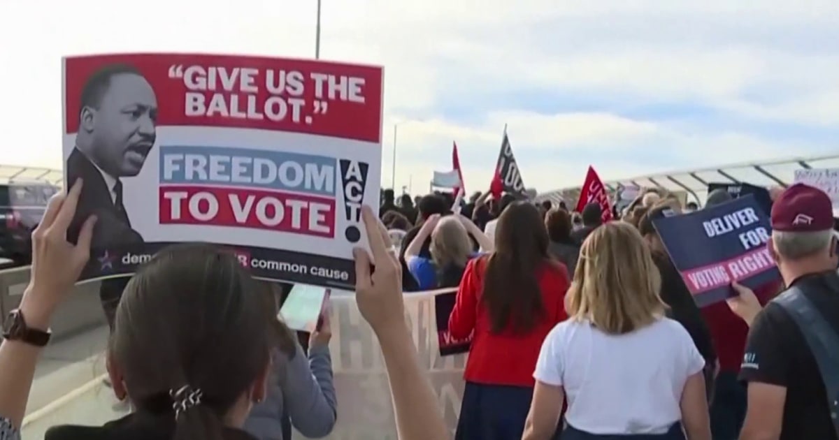 Activists to march in Washington, D.C., in support of voting rights