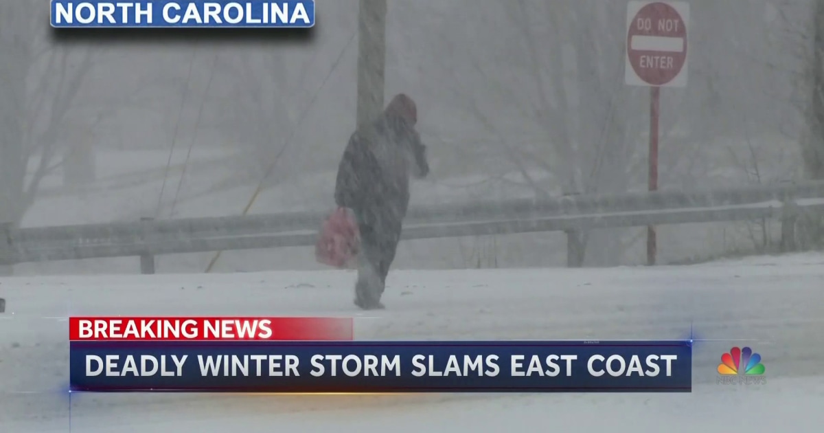 Winter storm slams East Coast