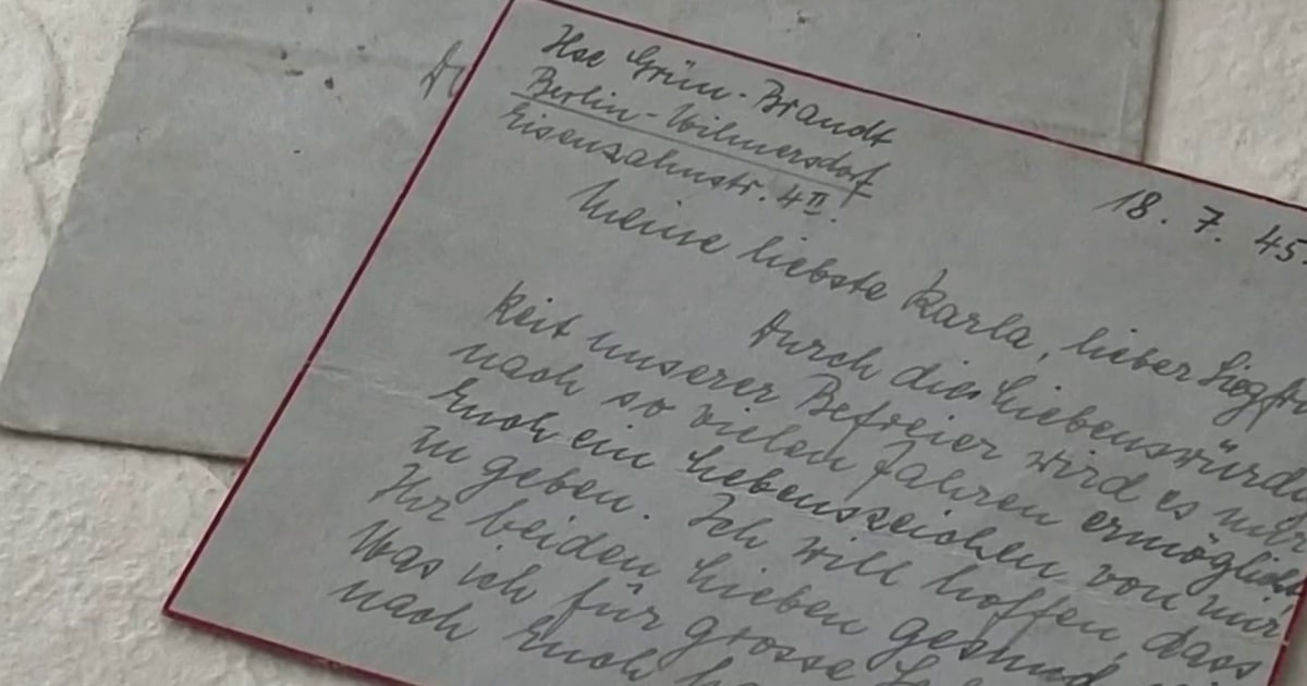 How a Holocaust survivor’s undelivered letter was returned to her ...