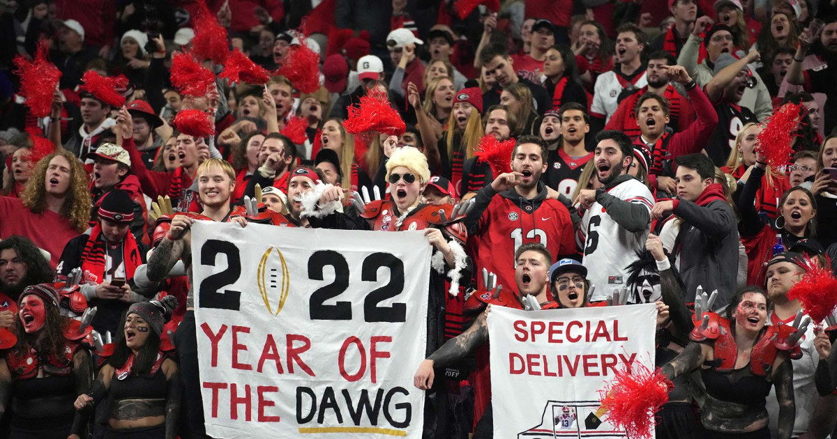 Georgia Bulldogs fans celebrate national championship win