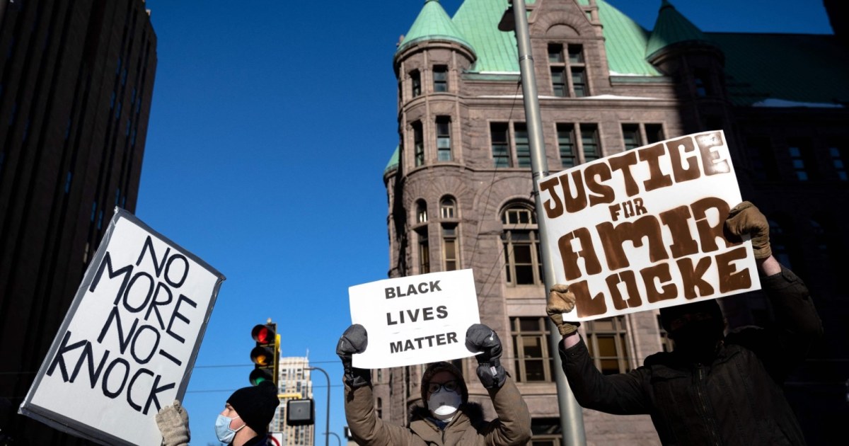 Hundreds protest police killing of Amir Locke in Minneapolis