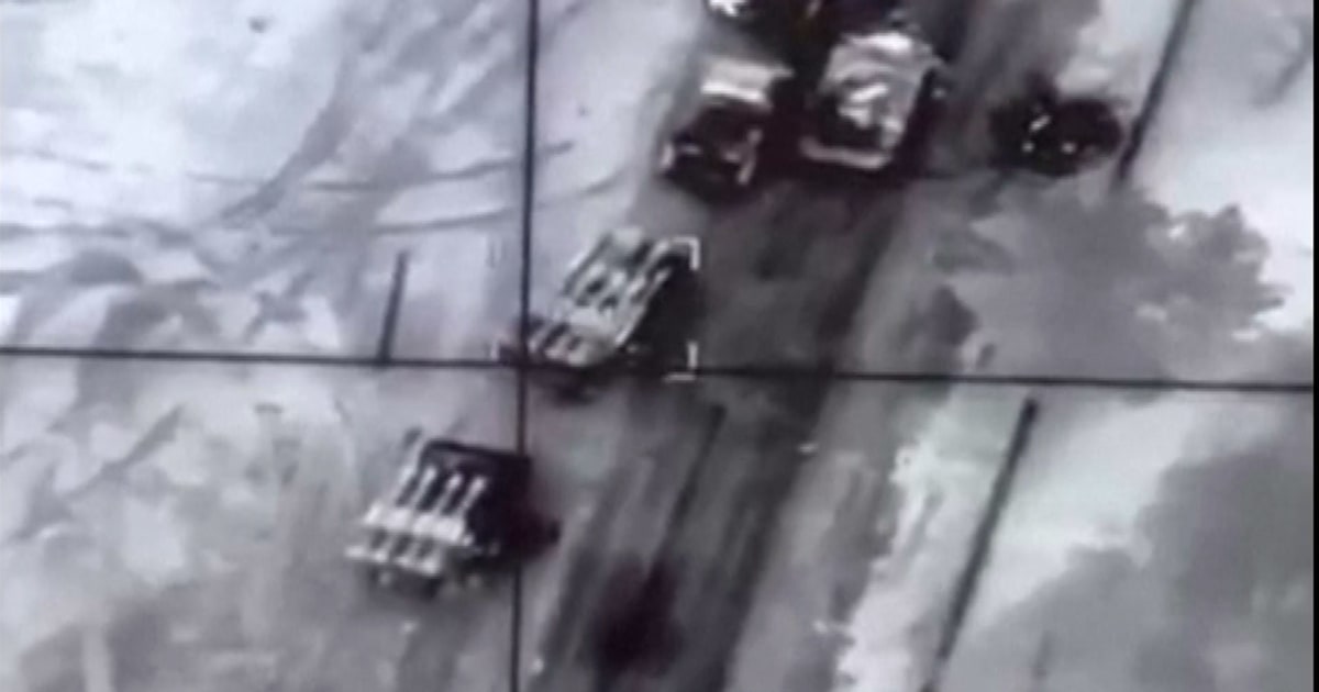 Video shows drone strike on Russian missile system, military chief says