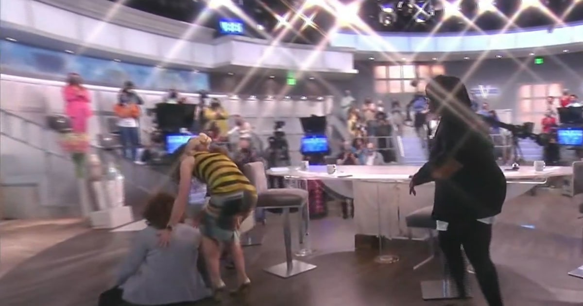 Host Joy Behar falls onstage while filming ‘The View’