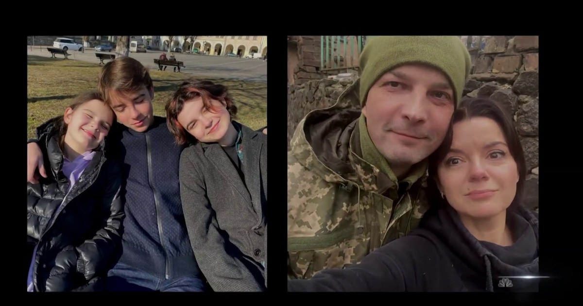 Ukrainian news anchor’s emotional reunion with husband