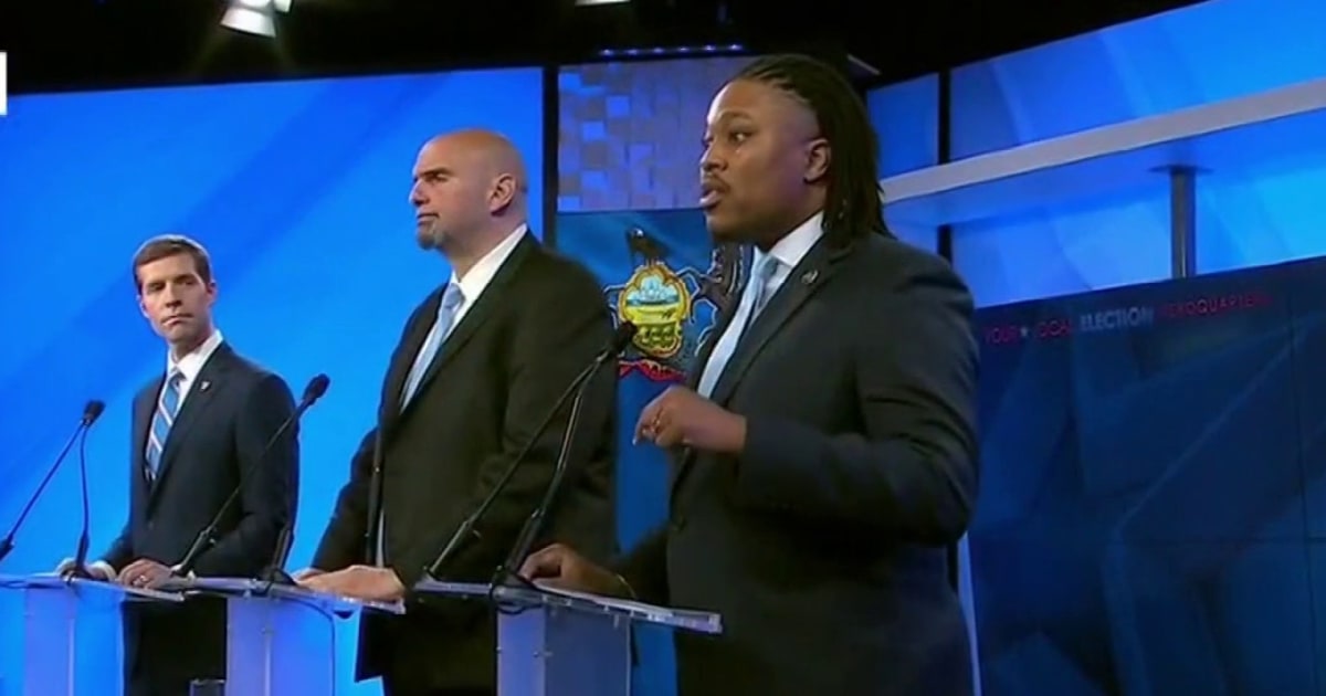 Pennsylvania Senate Democratic candidates spar in first debate ahead of ...