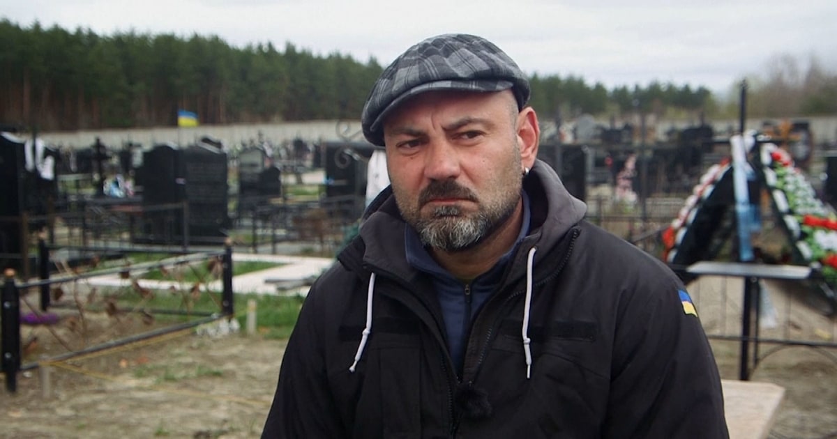 Volunteer removes bodies from streets of Bucha, Ukraine