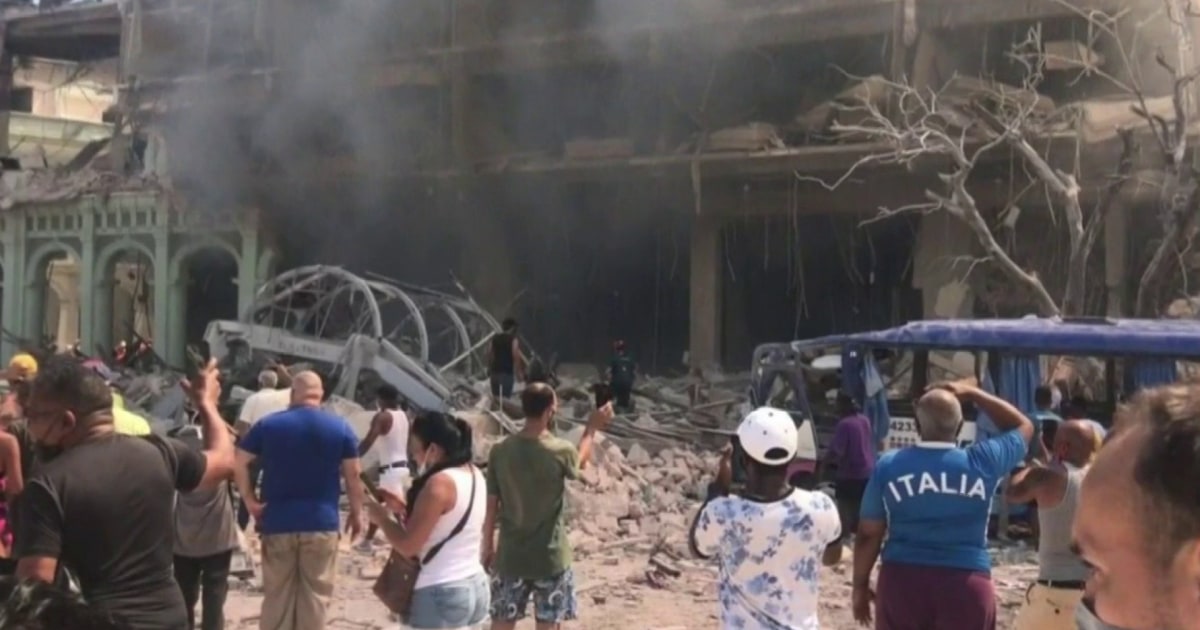 Large explosion reported at hotel in Havana, Cuba