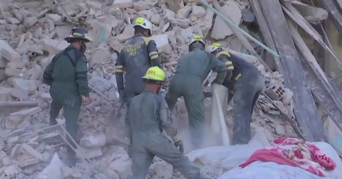 Rescue workers continue to search for survivors after Cuban hotel explosion