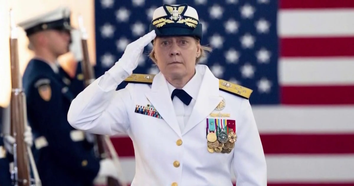 Admiral Linda Fagan becomes first woman to lead U.S. armed forces branch